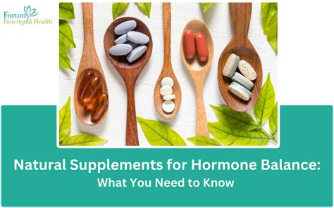 Natural Supplements For Hormone Balance What You Need To Know