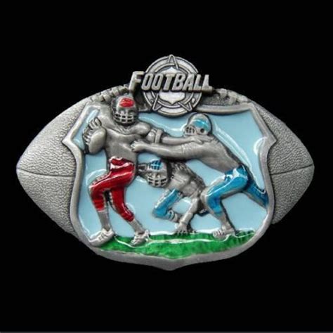 Belt Buckle American Football Ball Players Teams Games Sports Belts