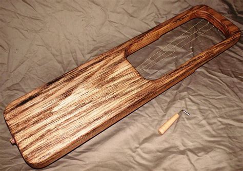 Sutton Hoo Lyre 6 String Spalted Red Oak Etsy