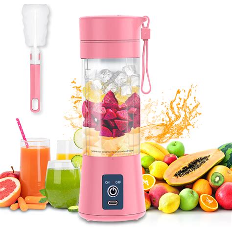 Bcooss 380ml Portable Personal Blender Usb Rechargeable Smoothie Maker