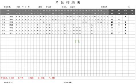别找了，这35份excel自动排班表真的好用！ 排班表自动排班 csdn博客