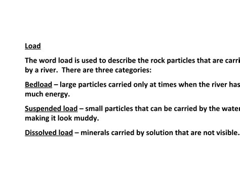 River Transportation Hjulstrom Curve Ppt