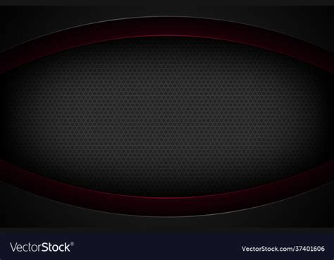 Black Abstract Background With Overlapping Vector Image