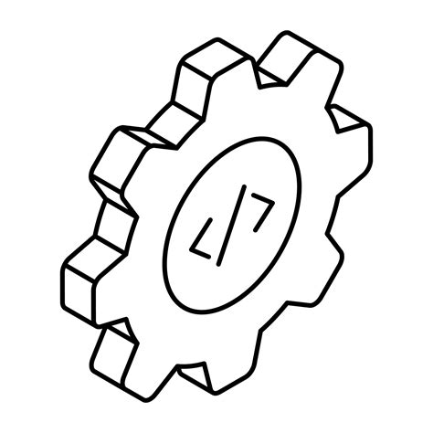 A Linear Design Icon Of Programming Vector Art At Vecteezy