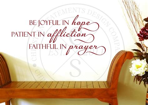 Be Joyful In Hope Vinyl Wall Statement Vinyl Scr001
