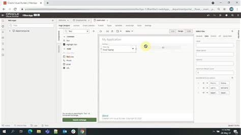 Filter Data In Oracle Vbcs Type 1 Youtube