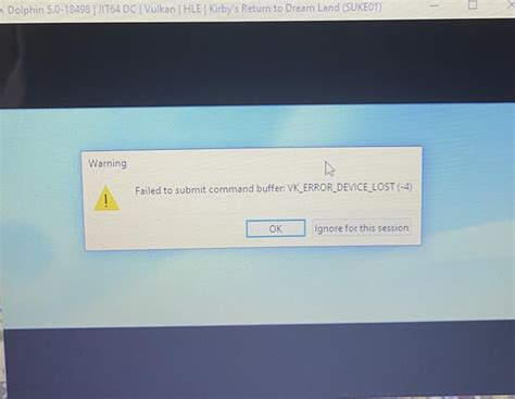 whenever i try to launch a game using vulkan i get this error and the