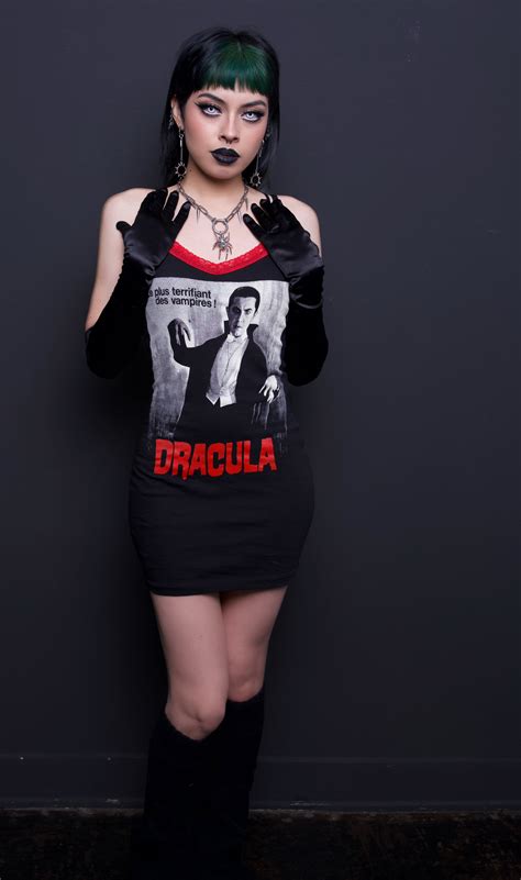 Dracula Red Lace Strap Dress Veras Eyecandy
