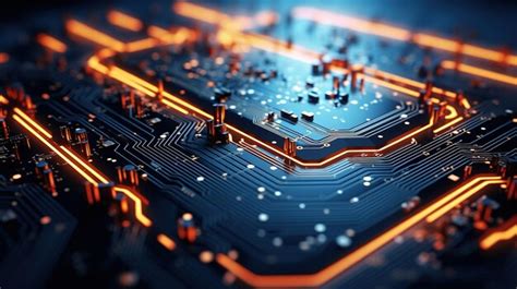 Premium Ai Image Abstract Circuitry Wonders Digital Art Illustration