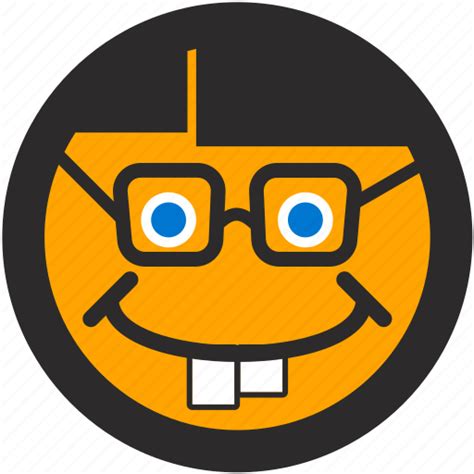Emoji Expressions Geek Glasses Happy Nerd Smiley Icon Download On Iconfinder
