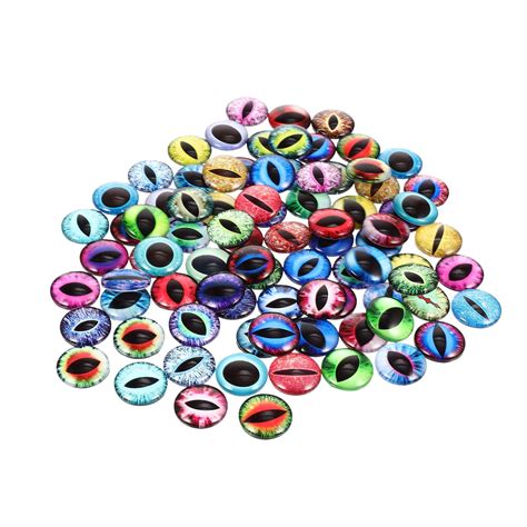 500 Pcs Glass Round Eye Handmade Doll Eyes Doll Making Materials Mixed