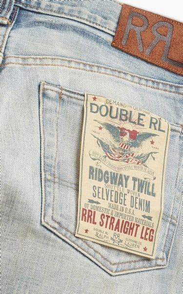 Rrl Straight Fit Selvedge Jean Camden Wash Cultizm