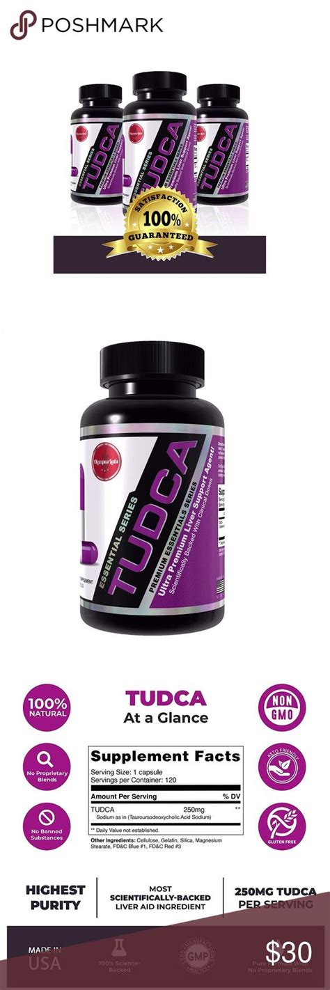 Premium Tudca Tauroursodeoxycholic Acid Man Shop Capsule Premium