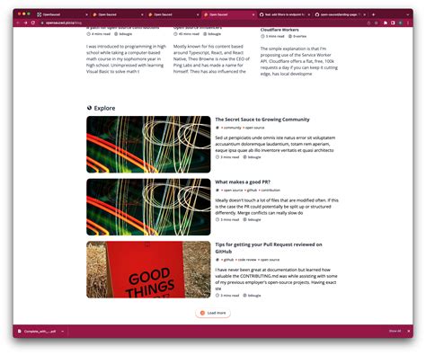 Bug Footer Is Not Showing On The Blog · Issue 52 · Open Sauced