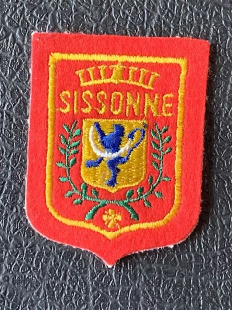 ECUSSON BLASON brodé tissu Sissonne L K EUR PicClick FR