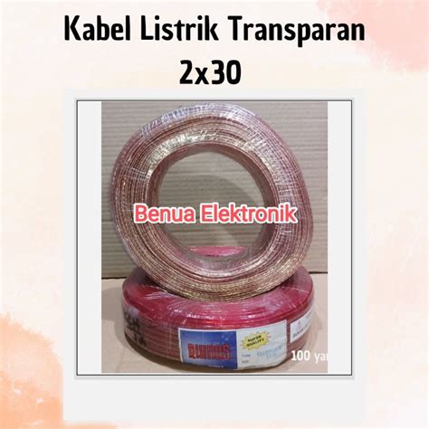 Jual Promo Per Meter X Kabel Listrik Transparan Kabel Audio Shopee Indonesia