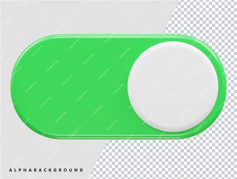 Premium Psd Toggle Switch Icon 3d Rendering Vector Illustration