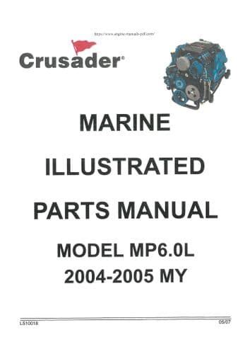 Crusader Marine Engine Mp6 0l Parts Manual