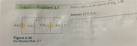 solved practice problem 2 7 find y and i in the circuit of