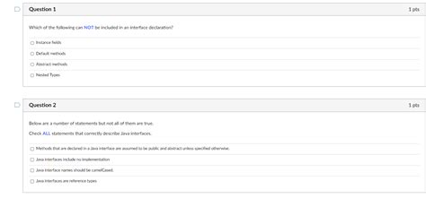 Solved Question 1 1 Pts Check All Statements That Are