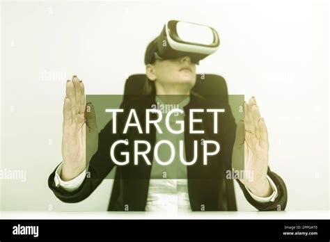 Handwriting Text Target Group Word For Particular Showing That An Advertisement Intended To