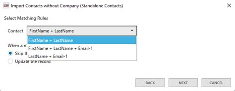 How To Import Standalone Contacts Legrand Crm Knowledge Base
