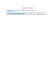 Chapter Keyterms Docx Chapter Keyterms Octet Boundary The Part Of