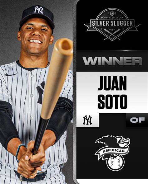 張尤金的野球塾 神扯的 Juan Soto，才剛滿26歲，生涯就累積五座銀棒獎🏆🏆🏆🏆🏆