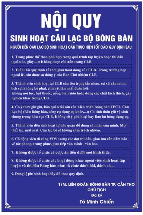 Giới Thiệu Về Clb Bóng Bàn Cần Thơ