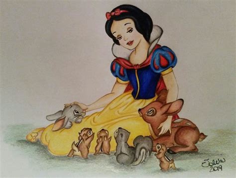 Snowhite Disney Coloured Pencils 2019 Prestvalart 84 Pixar Disney