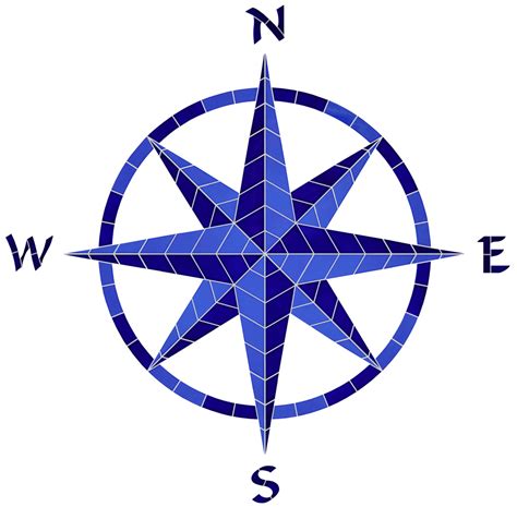 eight point compass ceramic pool mosaic by artistry in mosaics