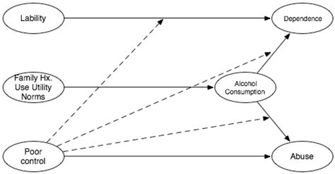 heuristic model depicting primary hypotheses dashed lines are