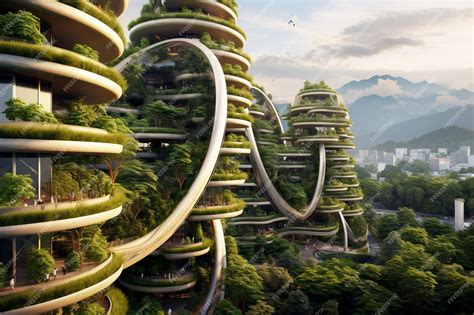 Premium Photo Green Tech Urbanism Smart City Photo