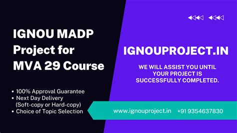 Ignou Madp Project For Mva 29 Course