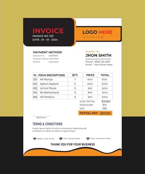 Premium Vector Bill Design Invoice Layout Vector Template Sale