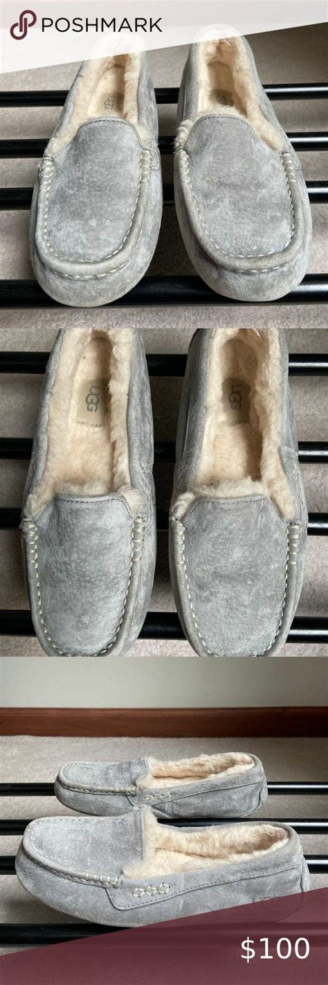Ugg Women Ansley Suede Sheepskin Moccasin New Nwob Uggs Suede Sheepskin