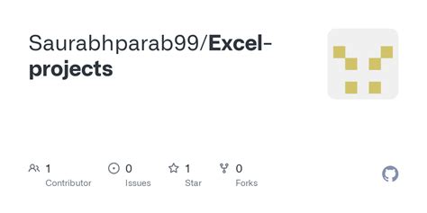 GitHub Saurabhparab Excel Projects