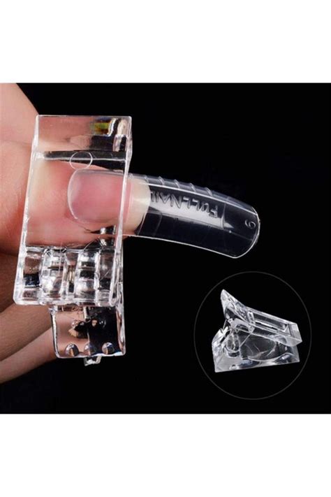 10pcs Nail Tips Clip For Quick Building Polygel Nail Forms Nail Clips