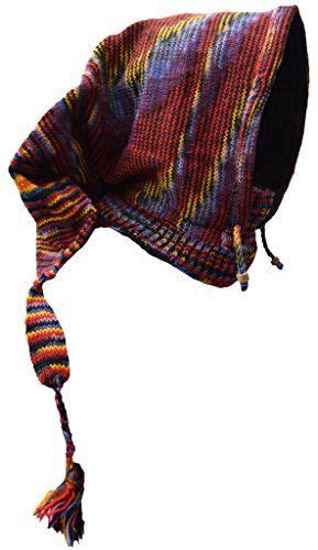 Little Kathmandu Woolen Fleece Lined Pixie Long Snood Hood Neckwarmer