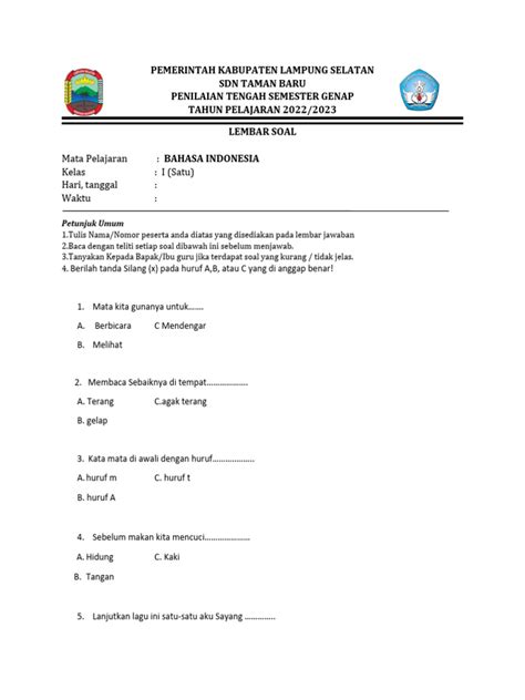 Contoh Soal Pts Pdf