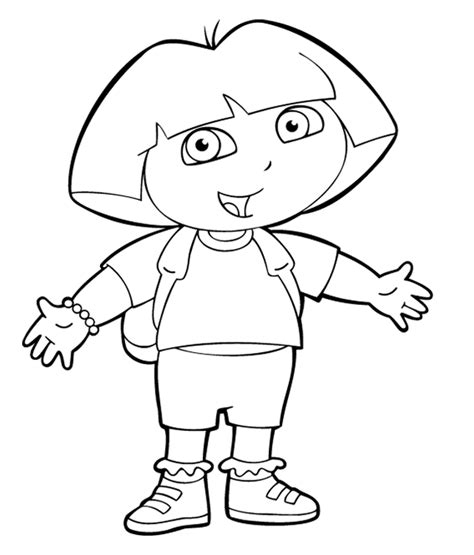 簡単な絵で、ぬりえをしたり、絵を描きましょう。 ドーラといっしょに大冒険。 4
