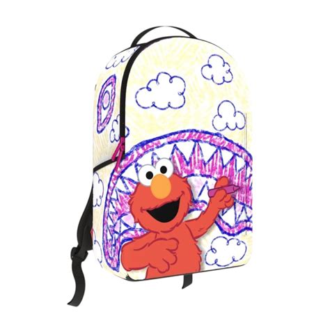 Sprayground Elmos World Backpack Blk Wht