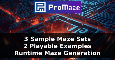 Promaze Procedural Maze Generation Tool Game Toolkits Unity Asset