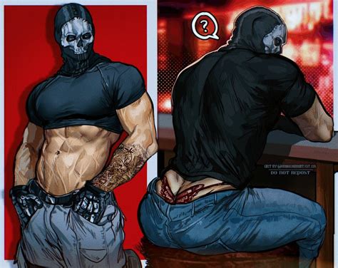 Ghost Call Of Duty And More Drawn By Umikochannart Danbooru