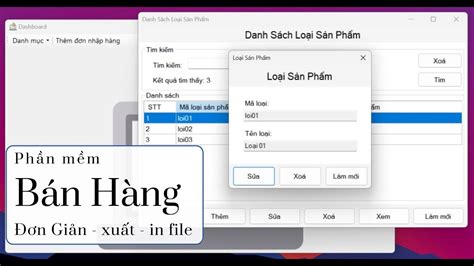 Phần mềm Quản lý cửa hàng bán hàng có export excel và in hóa đơn Winform C ShopSimple YouTube