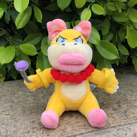 Free Shipping Super Mario Bros Koopalings Wendy O Koopa Plush Toy