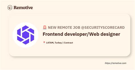 [hiring] frontend developer web designer securityscorecard