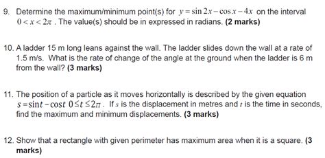 Determine The Maximum Minimum Point S For Chegg Com