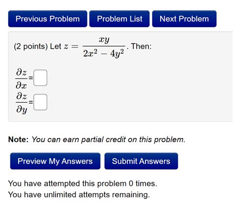 Solved Previous Problem Problem List Next Problem 2 Points