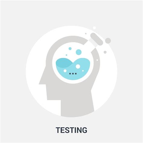 Premium Vector Testing Icon Concept